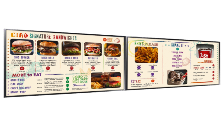 Indoor Digital Menu Boards – Delphi